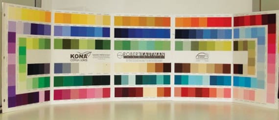 Kona Cotton Solids Color Card 221 Samples