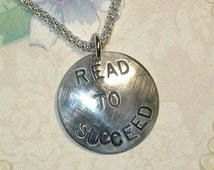 Popular items for reader necklace on Etsy