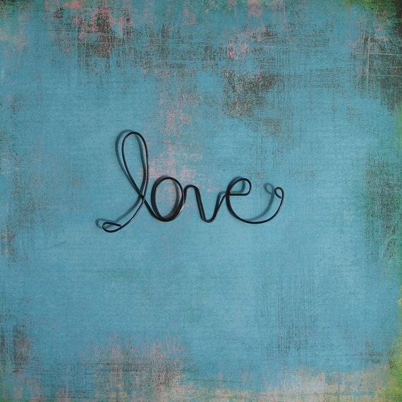 love Written Wire Word love Written Wire Word