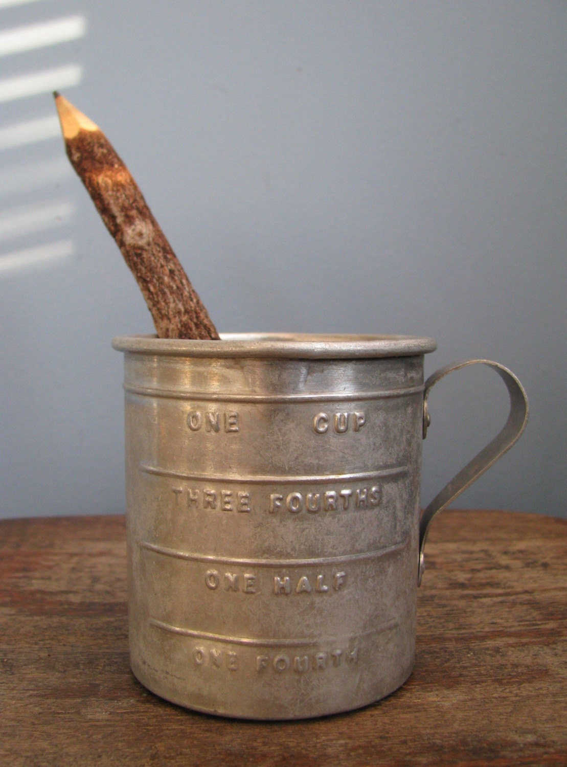 Vintage Tin Measuring Cup. Great for Use or Decor by buppins