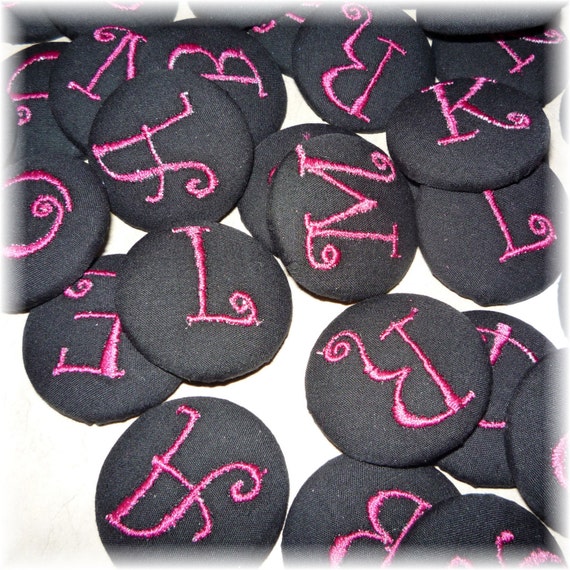 Items similar to 20 Wholesale Monogrammed Covered Buttons on Etsy