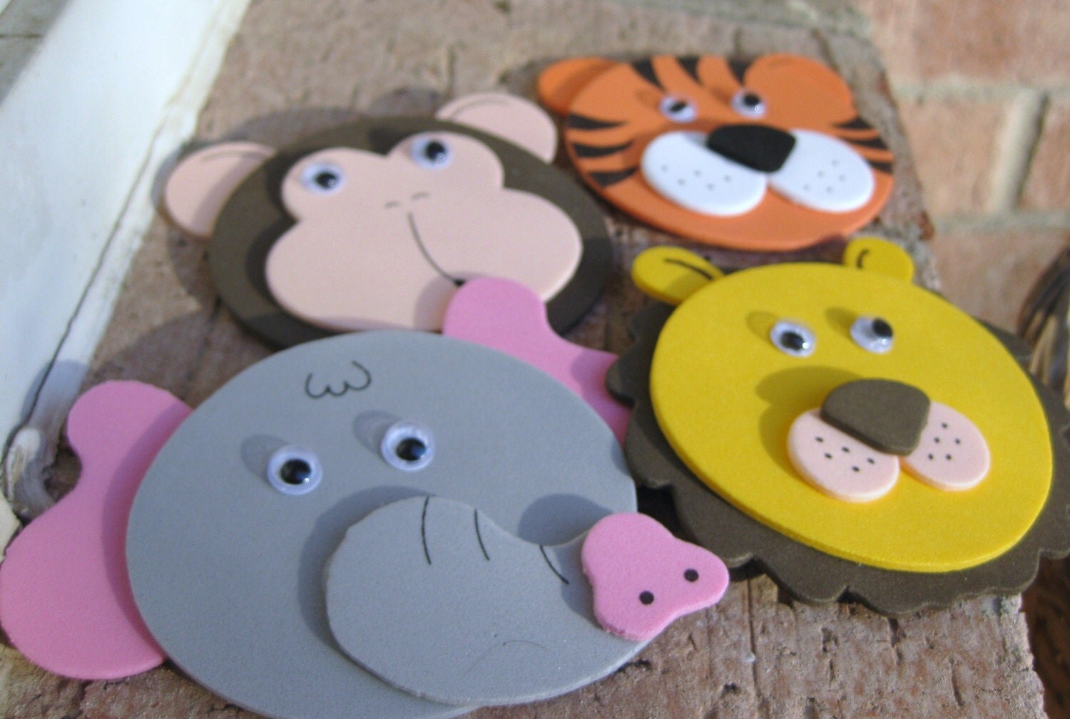 RESERVED for LamarLynch Jungle Animals Foam Characters