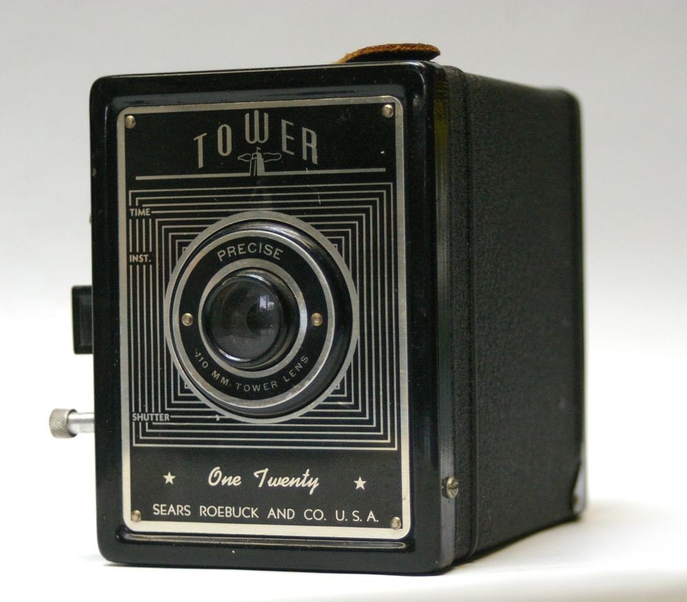 1950's Vintage Tower 120 film Box Camera