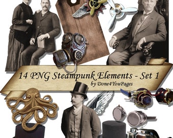 Steampunk collage | Etsy