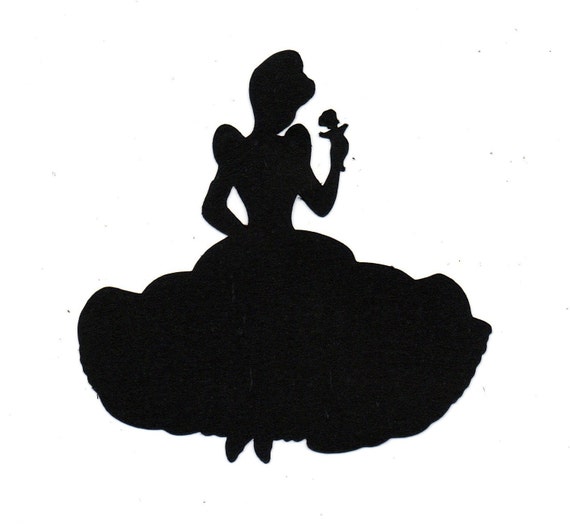 Princess BRIDE w/Rose Silhouette die cut by simplymadescrapbooks