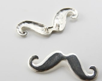 Items similar to Silver Mustache Bracelet Silver Moustache Bracelet ...