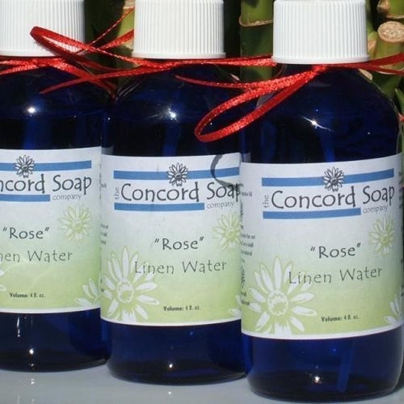Rose Handmade Room and Linen Water Spray scented by ConcordSoap