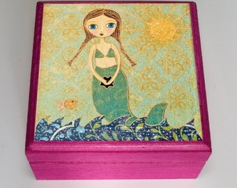 Popular items for mermaid jewelry box on Etsy