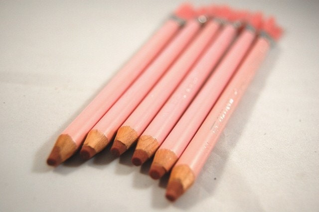 Lot of 6 Typewriter Erasers by Eberhard Faber in Bubble Gum