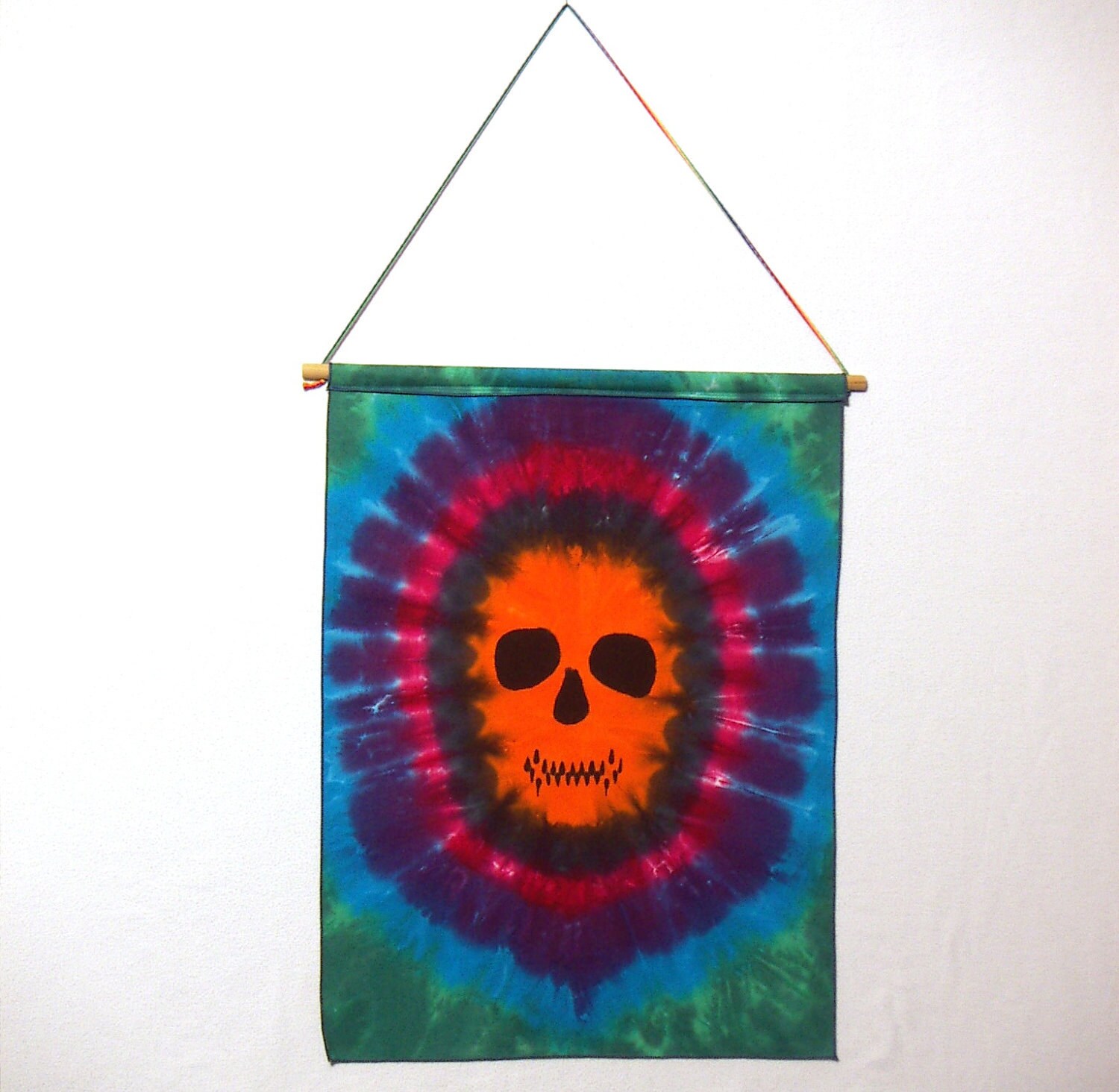 Tie Dye Rainbow Pirate Flag Ready to Ship