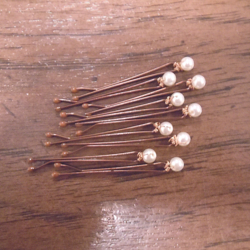 Fancy pearl bobbie pins by dreamstardesigns on Etsy