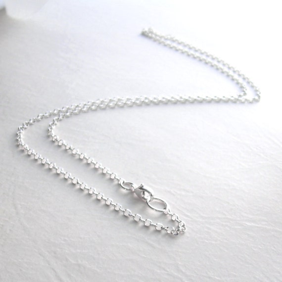 Sterling Silver Chain 22 Inch Necklace Chain by cindylouwho2