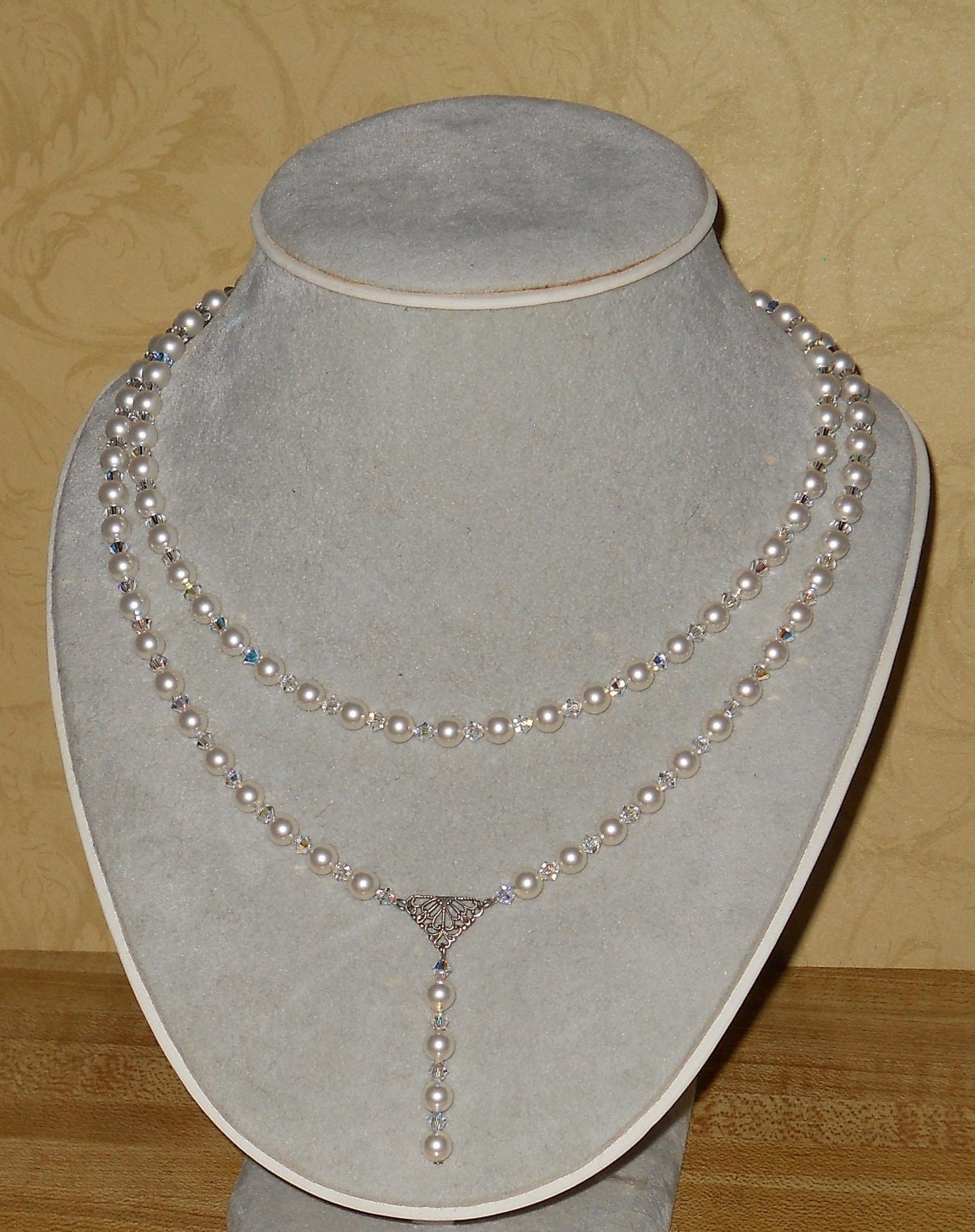 Titanic Jewelry Rose's Swarovski Pearl Crystal by TitanicJewelry