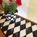 Whimsical Painted Furniture Harlequin painted table Half