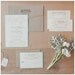 Wedding Invitation Rustic Mint and Blush Wedding Invitation