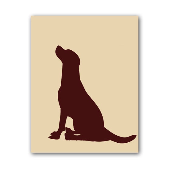 Labrador Retriever Dog Fine art print Lab in brown color