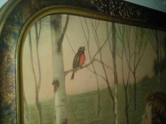 Vintage Print Spring Song 1920'3/30's Little by TreemsTreasures