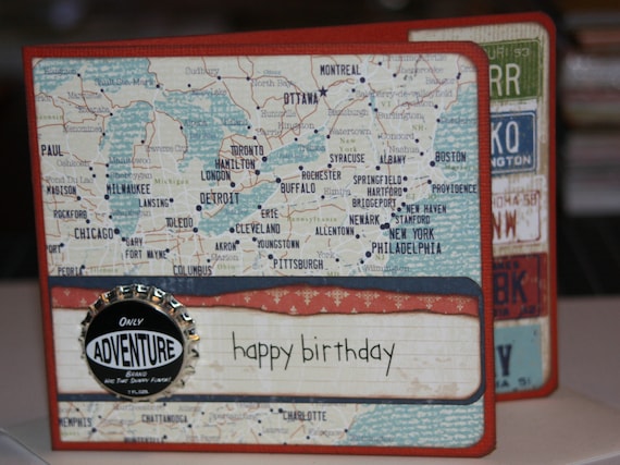 Travel Happy Birthday Postcard