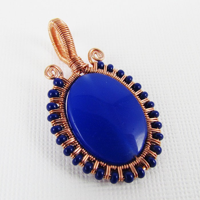 Simple Seed Bead Frame for a Pendant Wirework Tutorial
