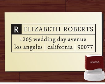 Custom Personalized SELF INKING address or save the