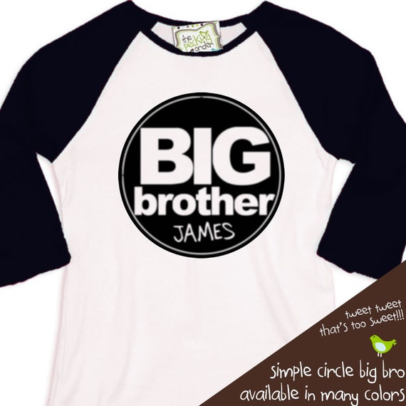 big brother shirt sporty simple and clean circle shirt perfect