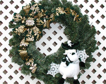 Reindeer wreath | Etsy