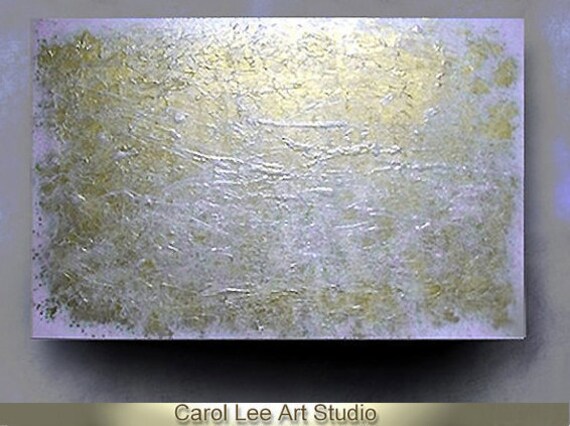 ABSTRACT ART Large metallic painting made to order by leearte