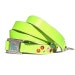 Loki Puppy Leather Dog Collar and Leash Set Key Lime Green