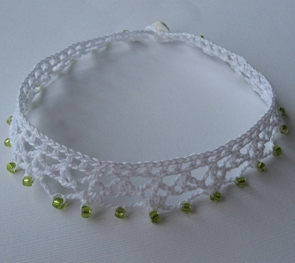 PDF pattern Easy Beaded crochet choker