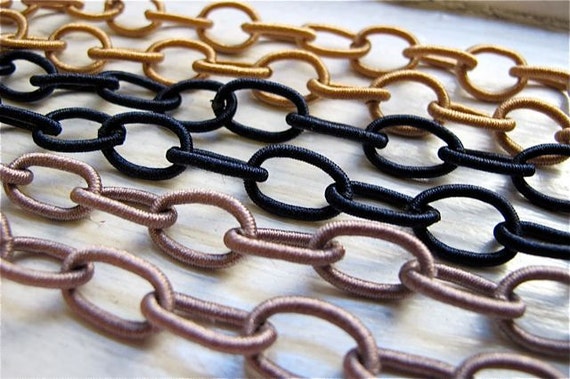 Silk rope necklace chain in choice of colors. by piedramercantile