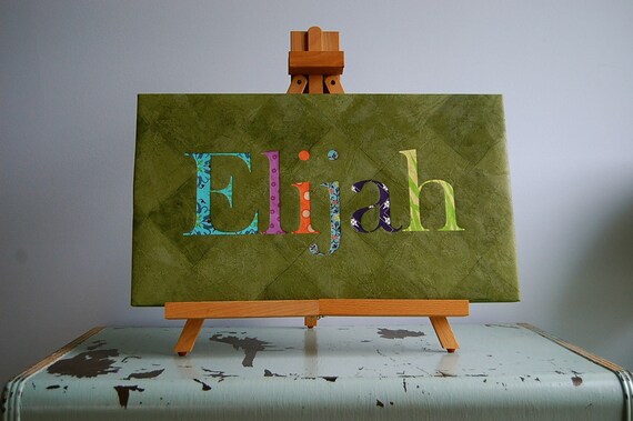 personalized child/baby name paper collage