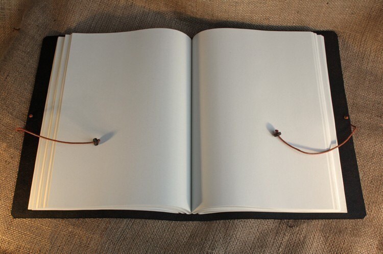 A4 Large Leather Bound Journal Compass Rose by EarthworksJournals