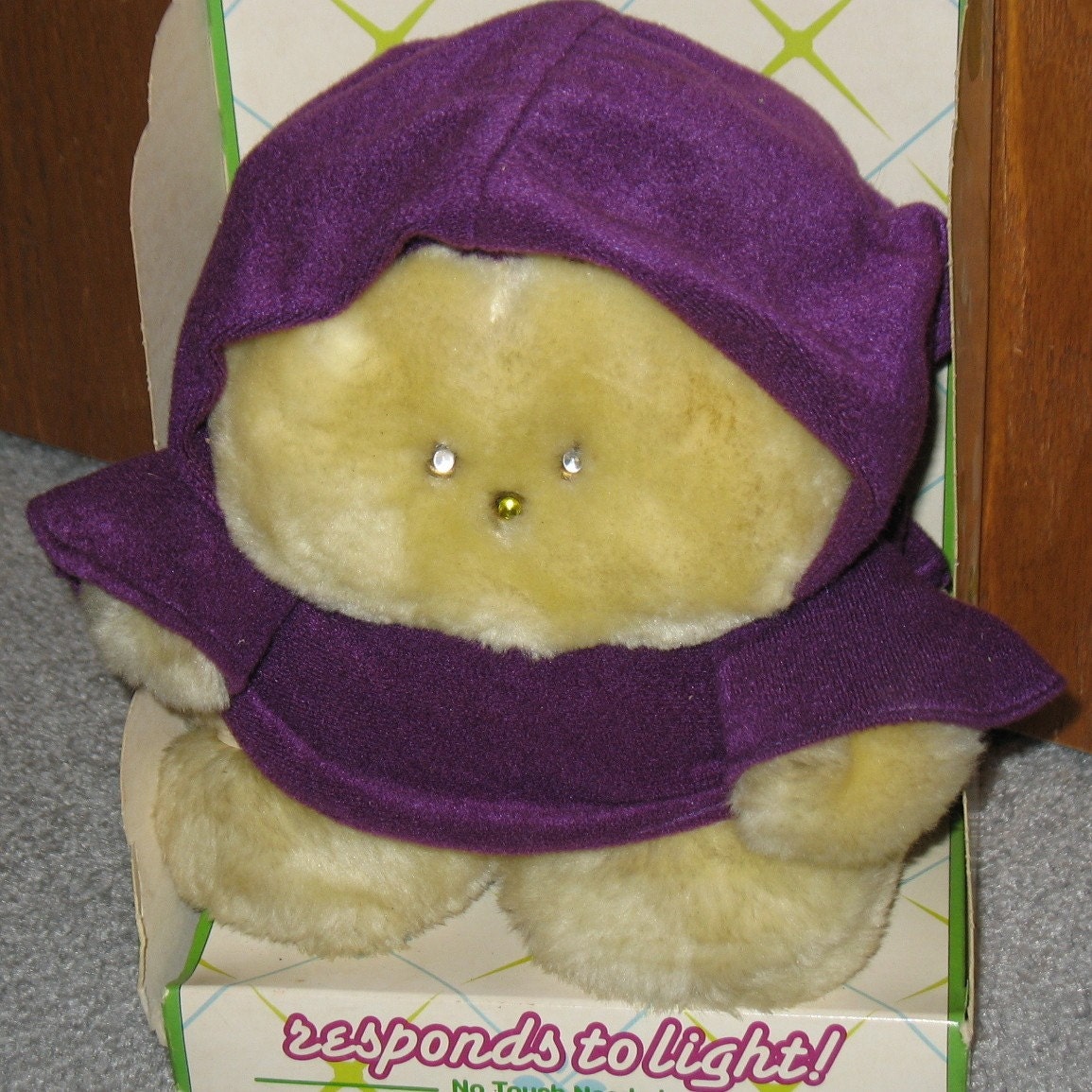 1985 Chubbles Plush Light Responding Battery Operated Toy in