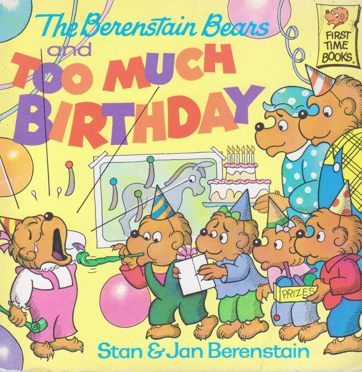 The Berenstain Bears Too Much Birthday | Etsy | Berenstain bears, Kids ...