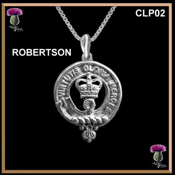 Robertson Clan Crest Scottish Pendant CLP02