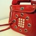 SUpEr RaD Red Vintage Phone Purse ....yes my by honeyblossomstudio