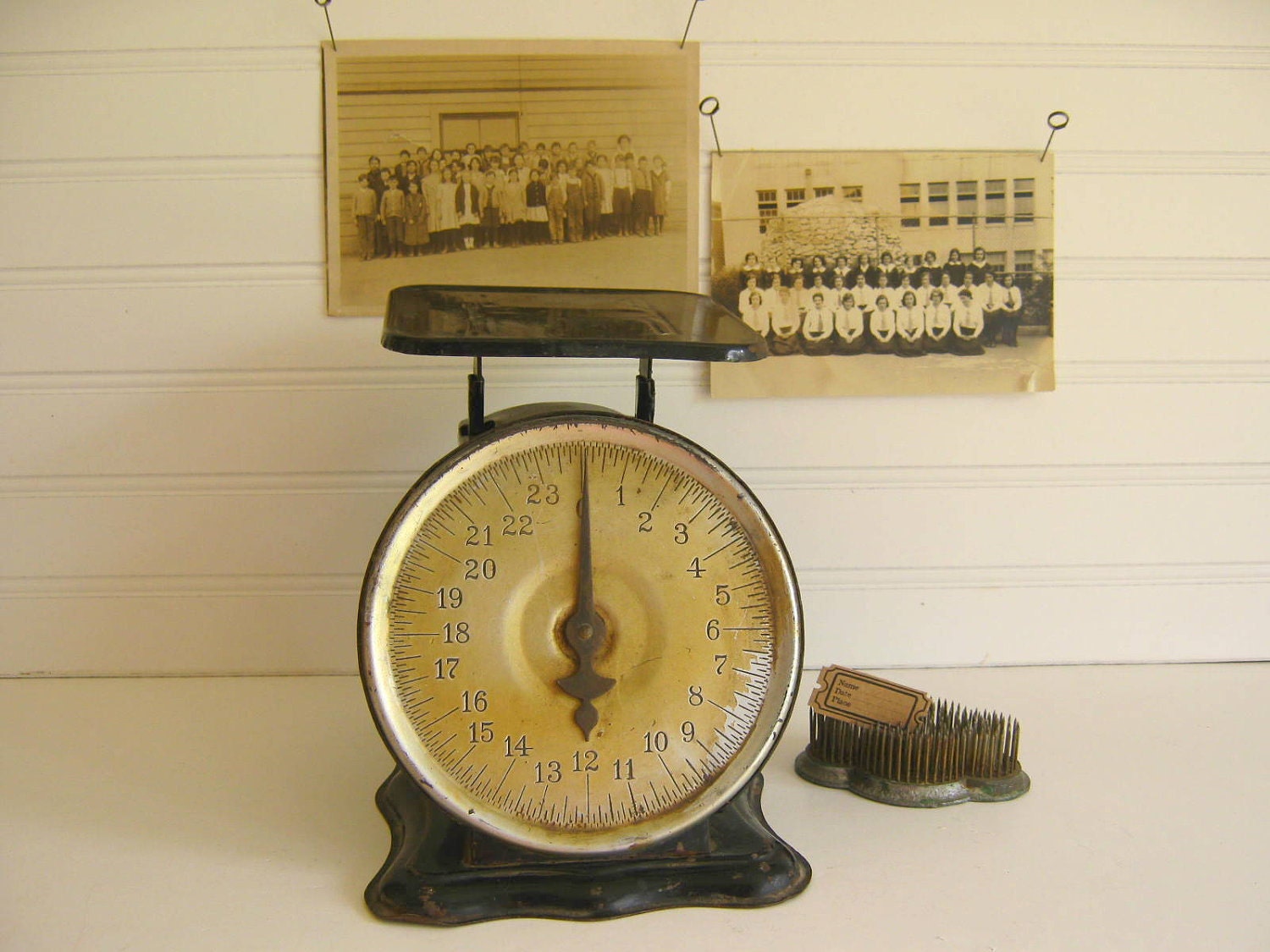 Antique Black Kitchen Scale by by RollingHillsVintage on Etsy