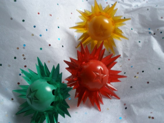 3 Vintage bulbs Matchless Star Christmas lights