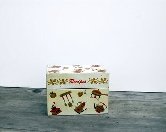 Vintage recipe box | Etsy