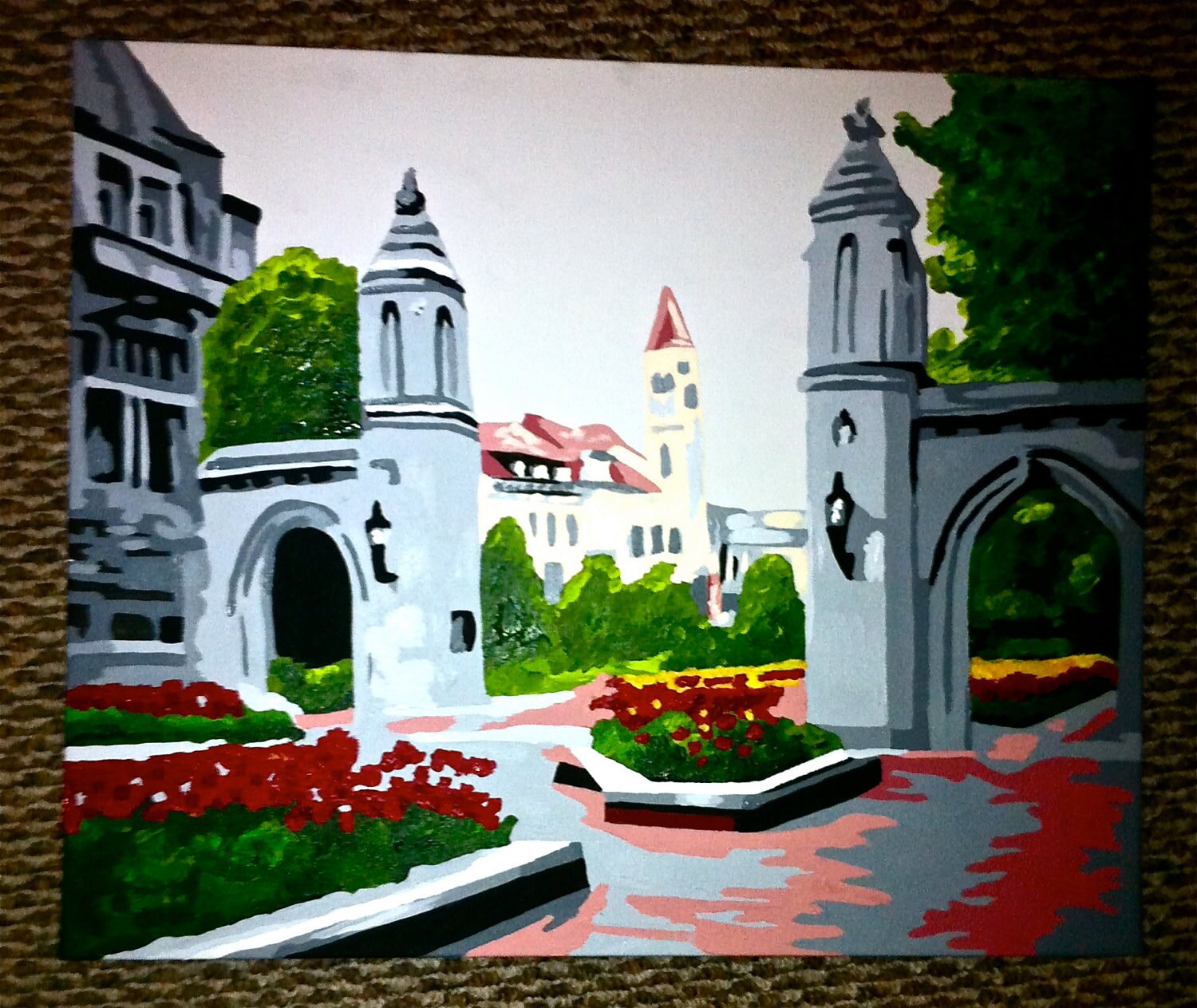 Garden Gate Oil Painting