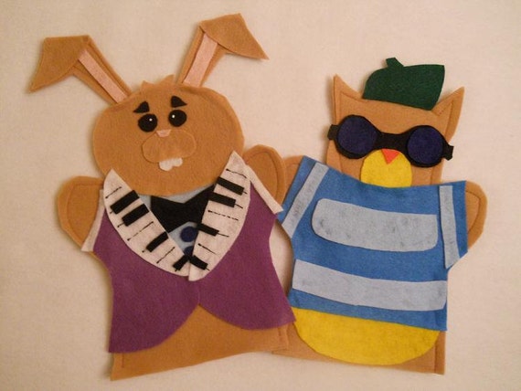 Items similar to Ricky the rabbit and Curtis the owl from the Sprout ...