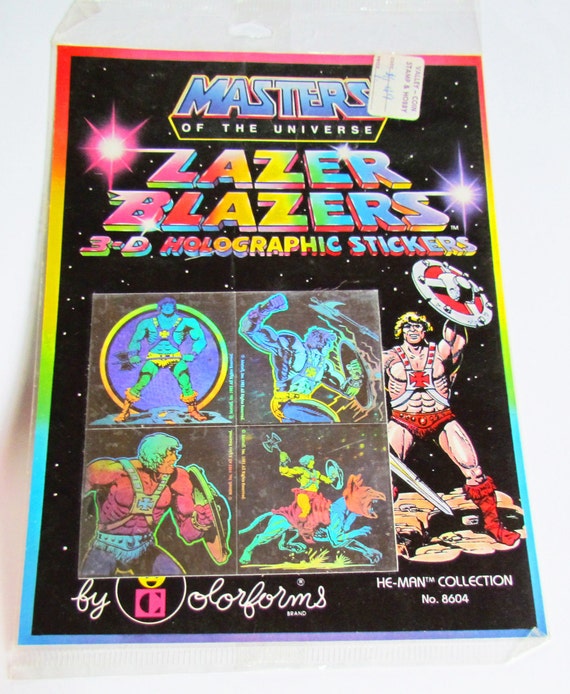 Rare Vintage 80's Colorforms Lazer Blazers Masters of by missmidie