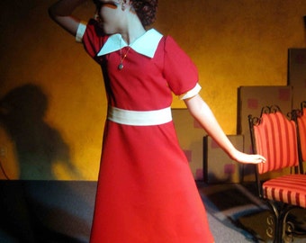 Little Orphan Annie Costume - Iconic Red Dress (Custom Made)