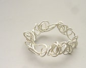 Items similar to Twisted Wire Silver Ring - Funky Sterling Silver on Etsy