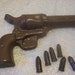 Large chocolate revolver with bullets