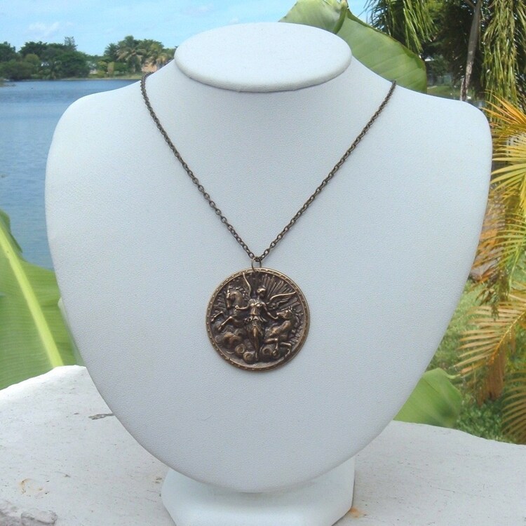 Goddess Athena Medallion by SimplyChacha on Etsy