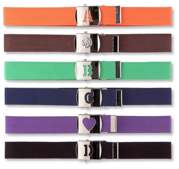 2 Kids BELTS BoYS Girls S Kids BLock Letter INITIAL belt You