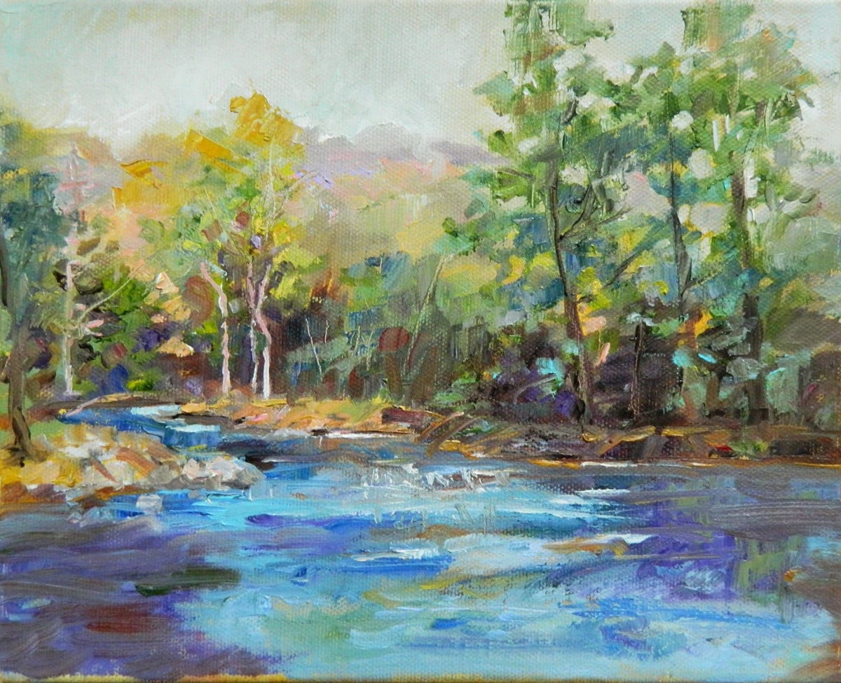 River Landscape Oil Paintings