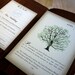 Sample Vintage Book Wedding Invitation Rustic Tree