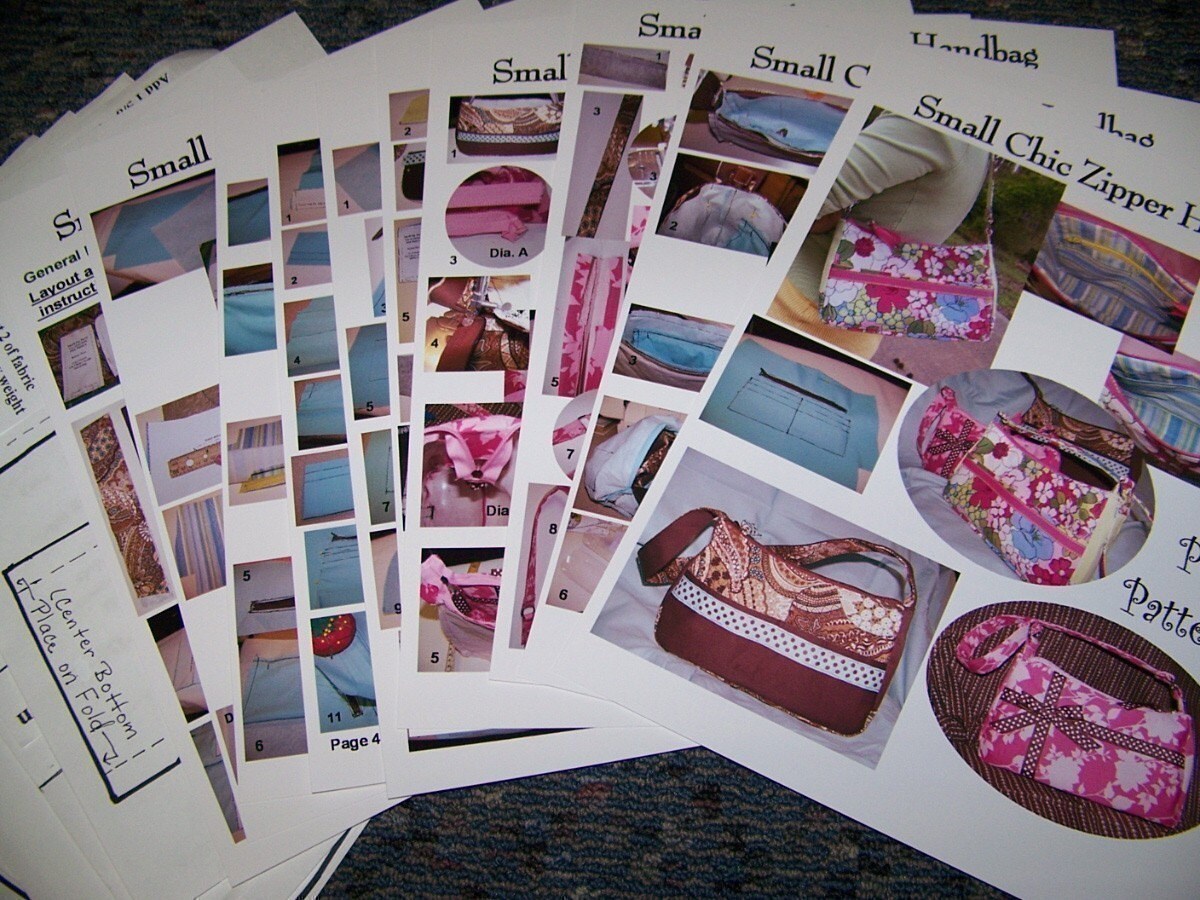 Small Purse Pdf Pattern with Tutorial 3 in 1 with by civilwarlady